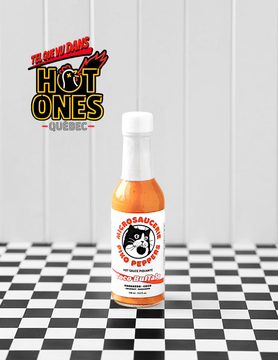 Coco Buffalo / Hot habanero Buffalo – Microsaucerie Piko peppers
